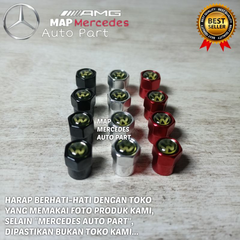 Jual TUTUP PENTIL BAN MOBIL MOTOR LOGO VW VOLKSWAGEN CAR TYRE WHEEL ...