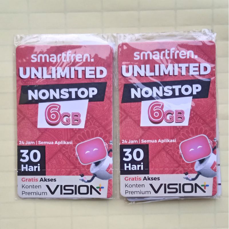 Jual Smartfren Voucher Data UNLIMITED NONSTOP 6GB 30 hari murah ...