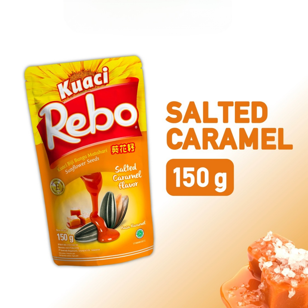 Jual Rebo Kuaci Rasa Caramel 150 Gr Cemilan Biji Bunga Matahari