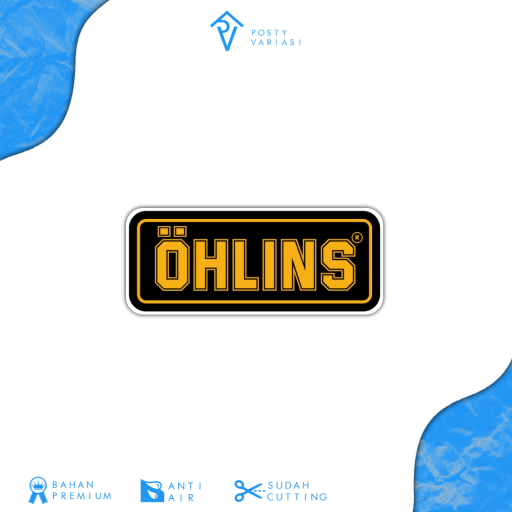 Jual Stiker OHLINS Stiker Motor Sticker Racing Print Waterproof Satuan ...