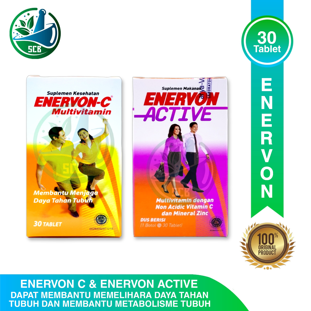 Jual Enervon-C / Enervon Active 30 Tablet - Multivitamin Menjaga Daya ...