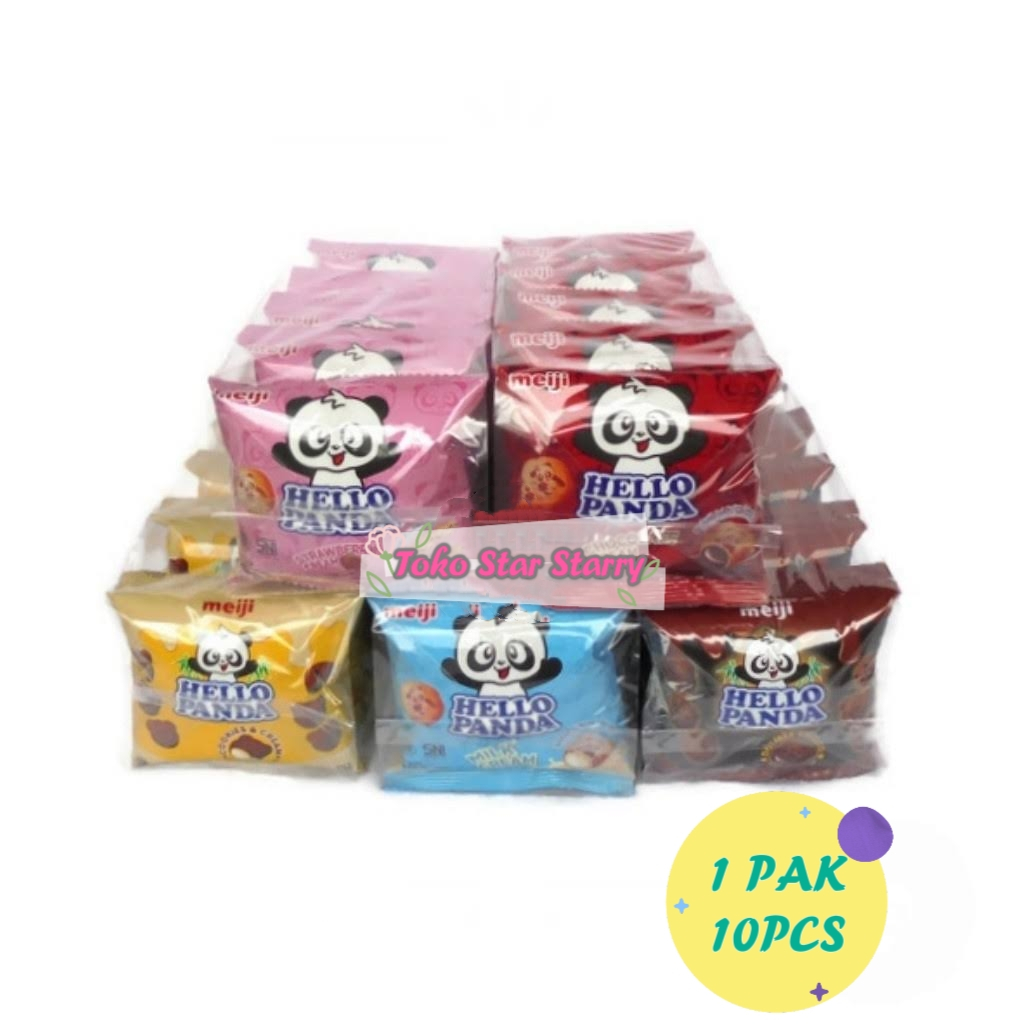 Jual [Per Renteng] Aneka Biskuit Hello Panda 8gr Snack Hello Panda ...