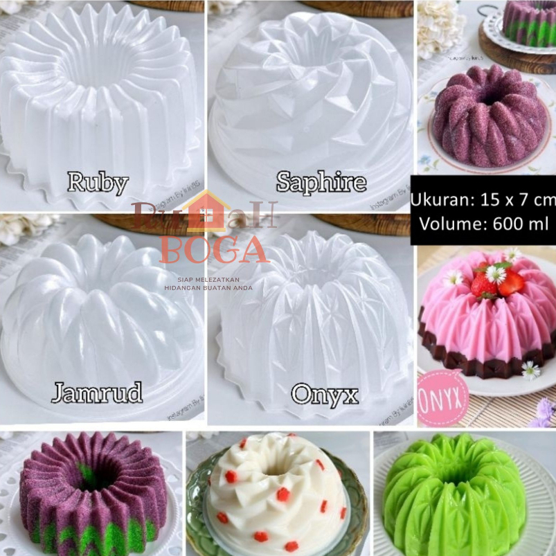 Jual Cetakan Loyang Puding Agar Ager Jelly Jeli Kue Cake JAMRUD Zamrud ...