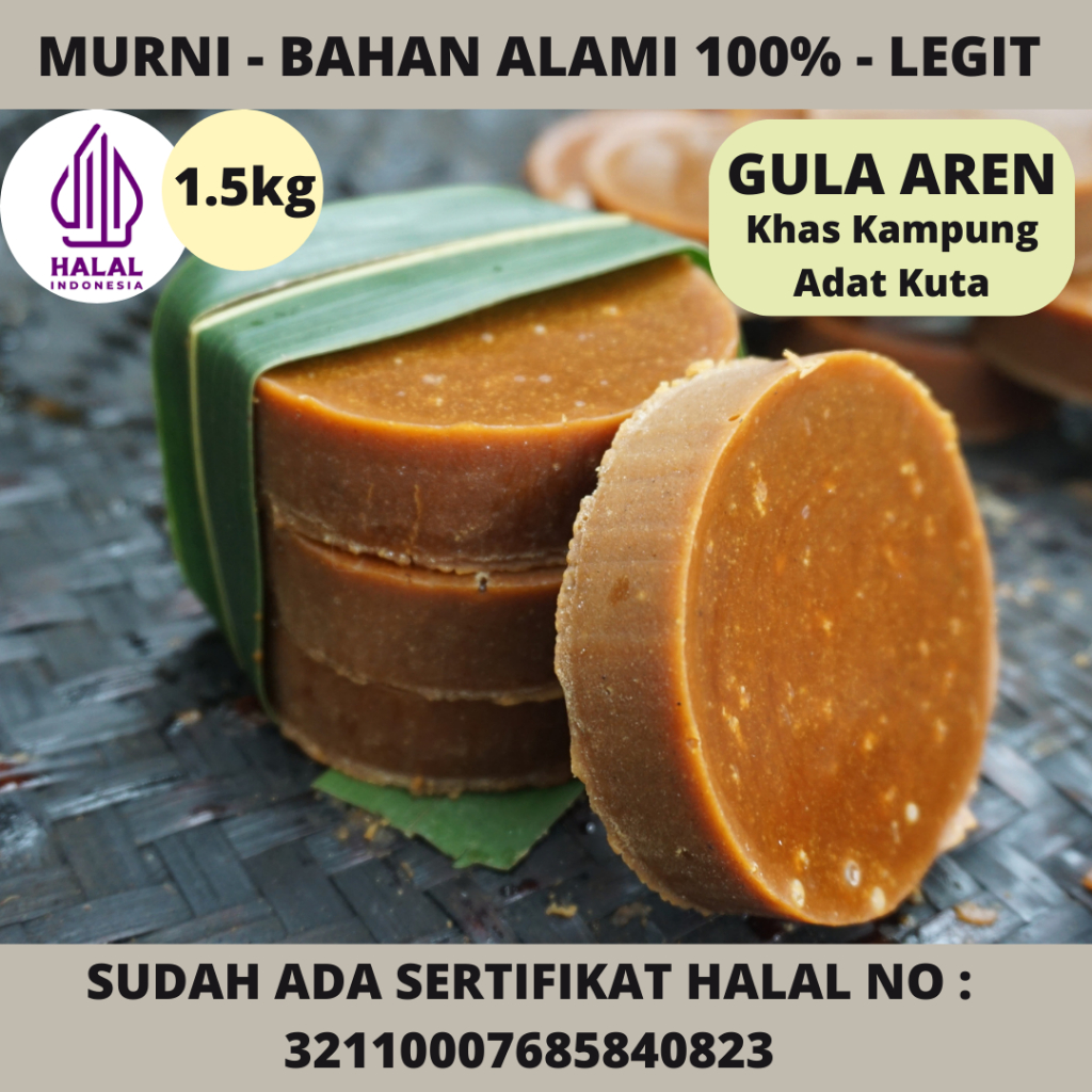 Jual Gula Kawung/Aren Asli Kampung Adat Kuta Ciamis 1,5kg Tanpa ...