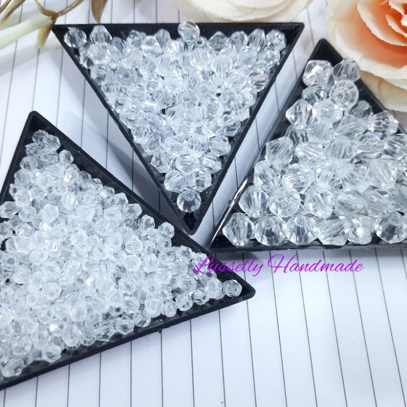 Jual Mote Diamond Bening Ukuran 4mm, 6mm dan 8mm | Shopee Indonesia