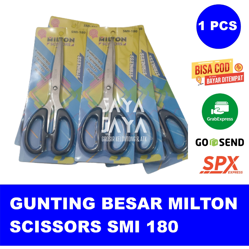 Jual GUNTING BESAR MILTON SCISSORS SMI 180 JAYA JAYA MEDAN | Shopee ...