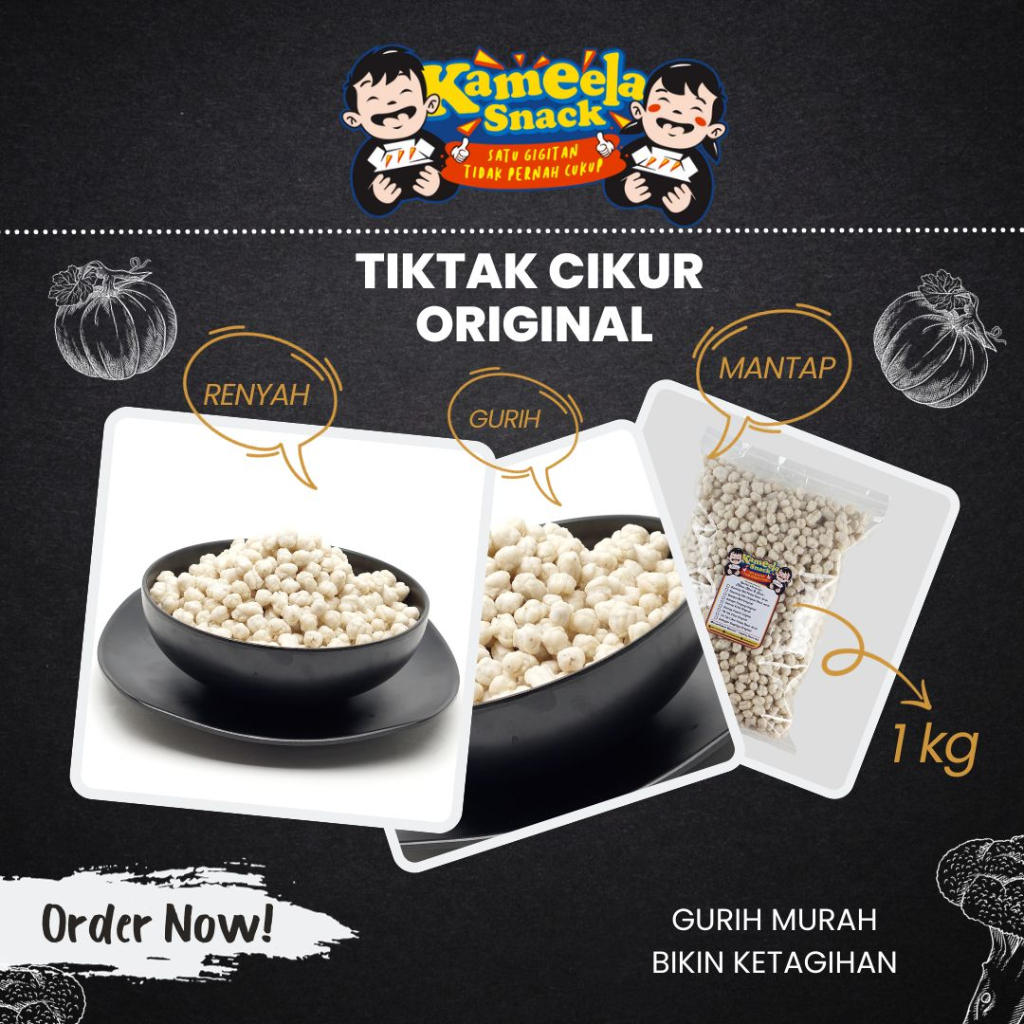 Jual Kameela Snack Tik Tak Cikur Original 1kg | Shopee Indonesia