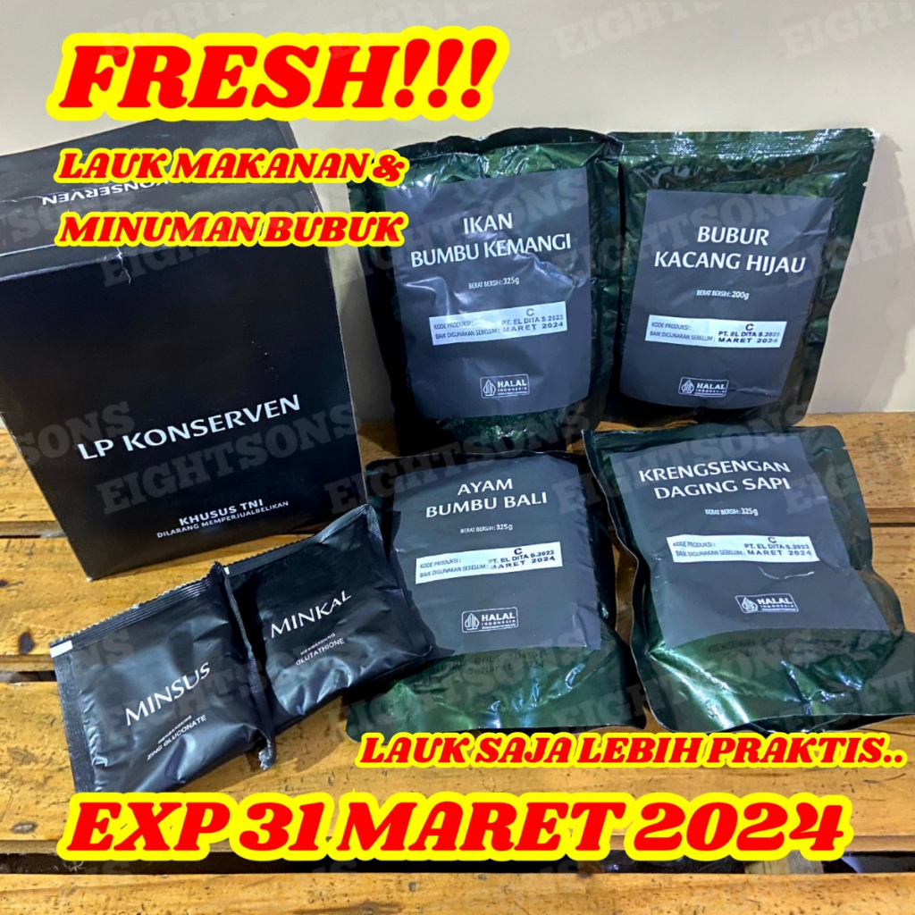 Jual PROMO Ransum NARAGA PLUS LP KONSERVEN EPROKAL L PLUS Makanan Siap ...