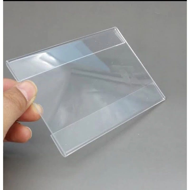 Jual Acrylic Akrilik price tag/name tag/label nama produk 4x5 Cm 2mm ...
