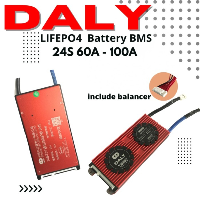 Jual BMS DALY 20S / 24S 72V LIFEPO4 Li-ion 60A BMS Baterai lifepo4 72v 24S 60A 80A 100A - 60A ...