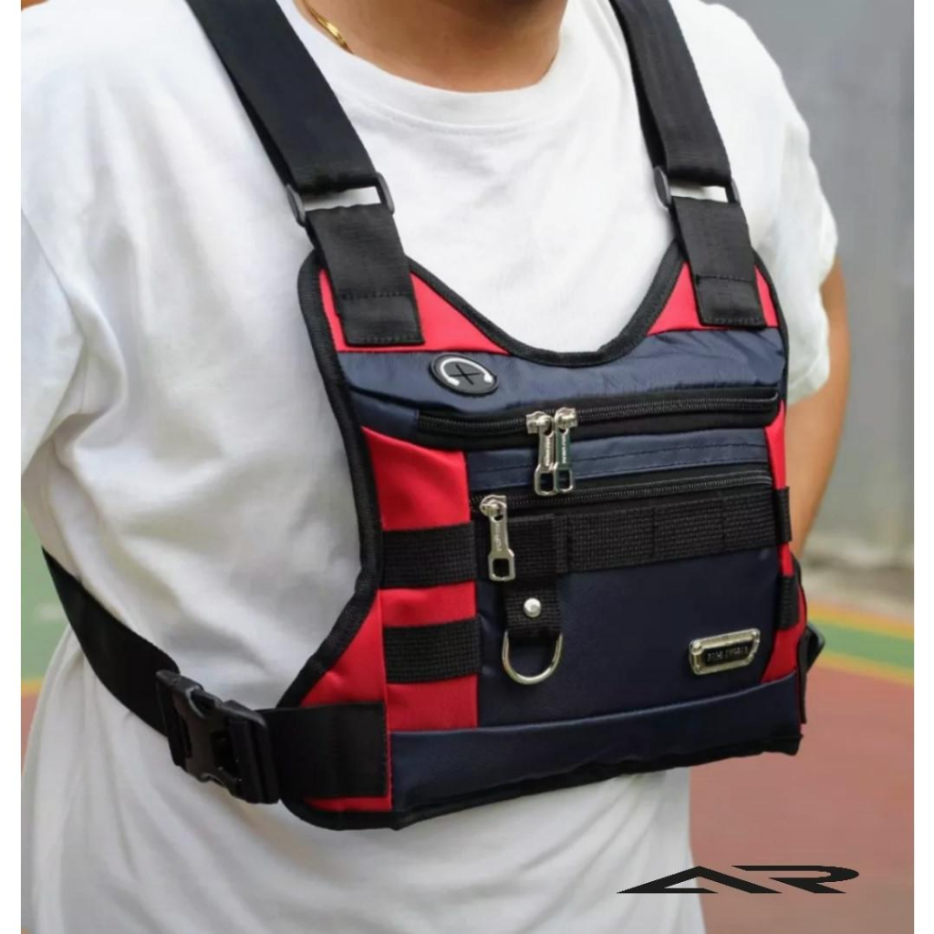 Jual Tas Rompi Dada Pria Bikers Nylon Polyester Chestbag | Shopee Indonesia