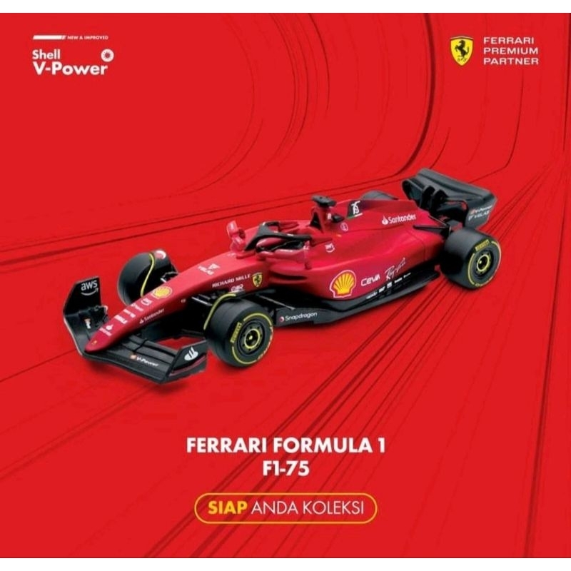Jual diecast shell ferrari f1-75 ori | Shopee Indonesia