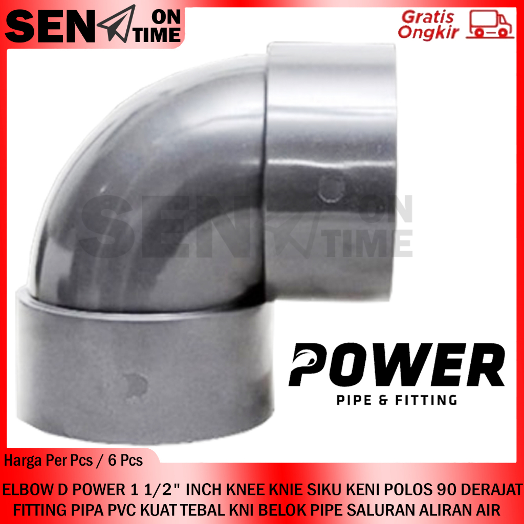 Jual KENI 1 1/2 IN PVC KNEE 1 1/2" ELBOW D INCI INCH INCHI POWER KNIE ...
