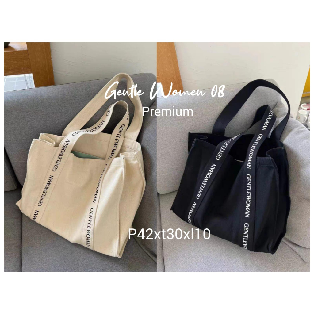 Jual GW05 Tas Kanvas Gentle Women Premium Medium Longhandle | Shopee ...
