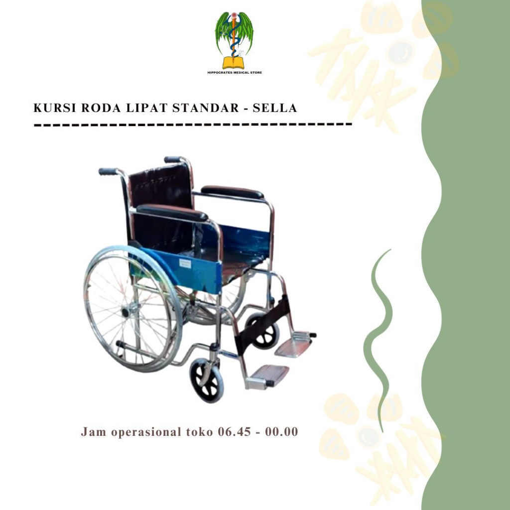 Jual kursi roda standar / kursi roda | Shopee Indonesia