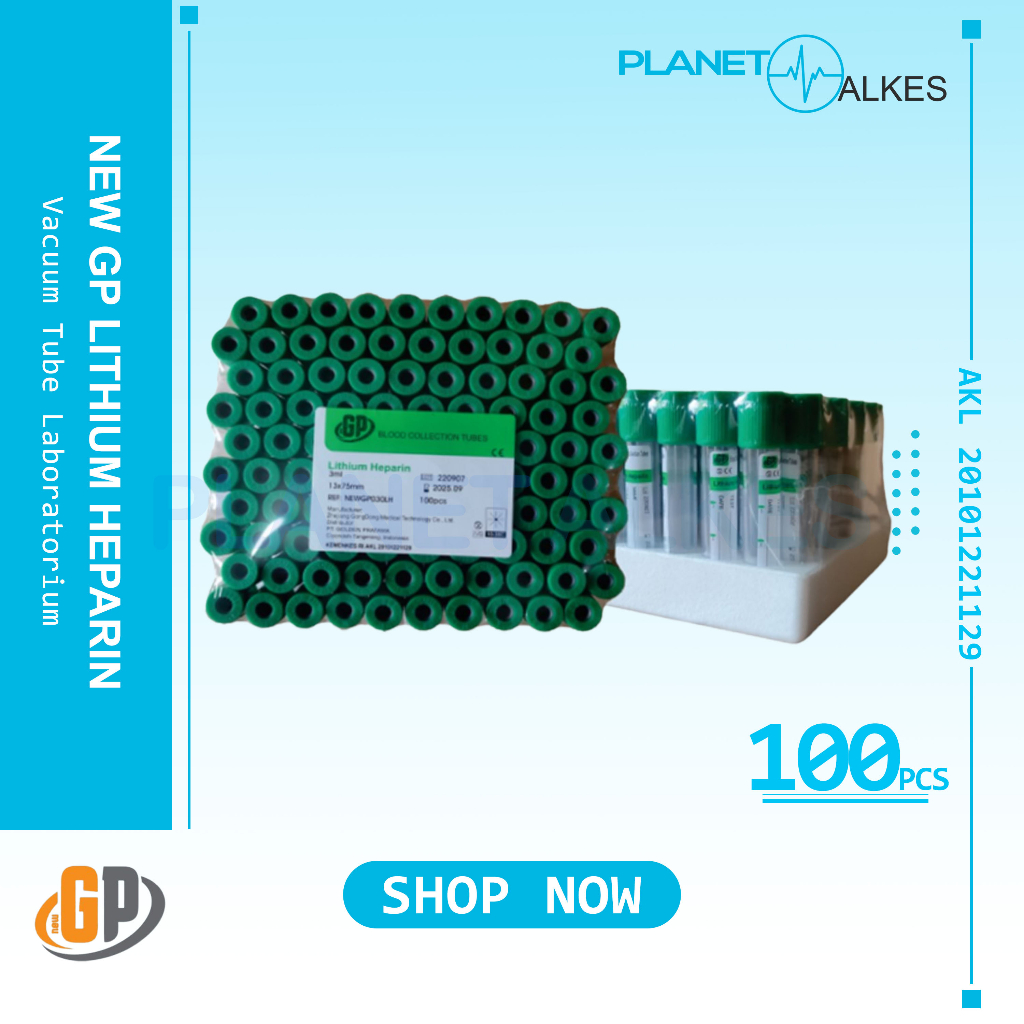 Jual Tabung Lithium Heparin 3ml GP Vacutainer | Shopee Indonesia