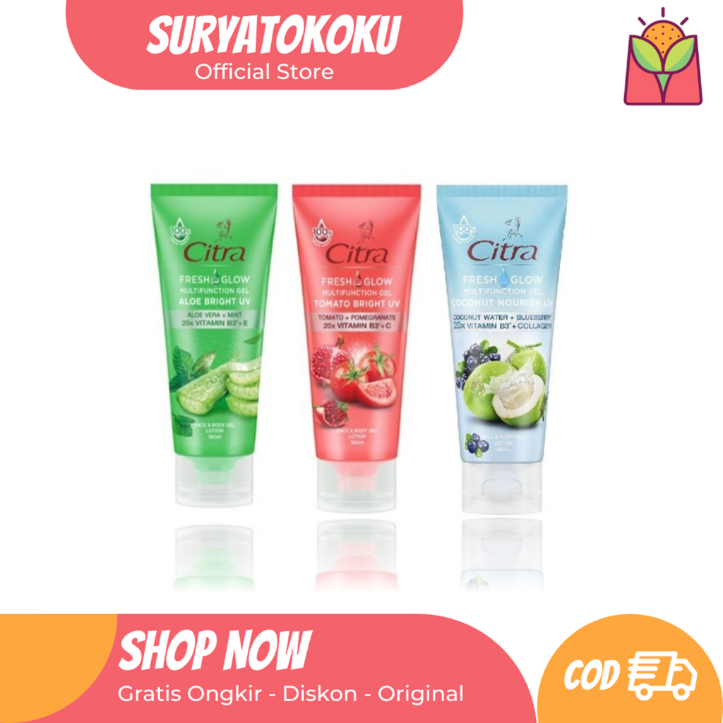 Jual Citra Fresh Glow Gel Multifungsi 180Ml | Shopee Indonesia