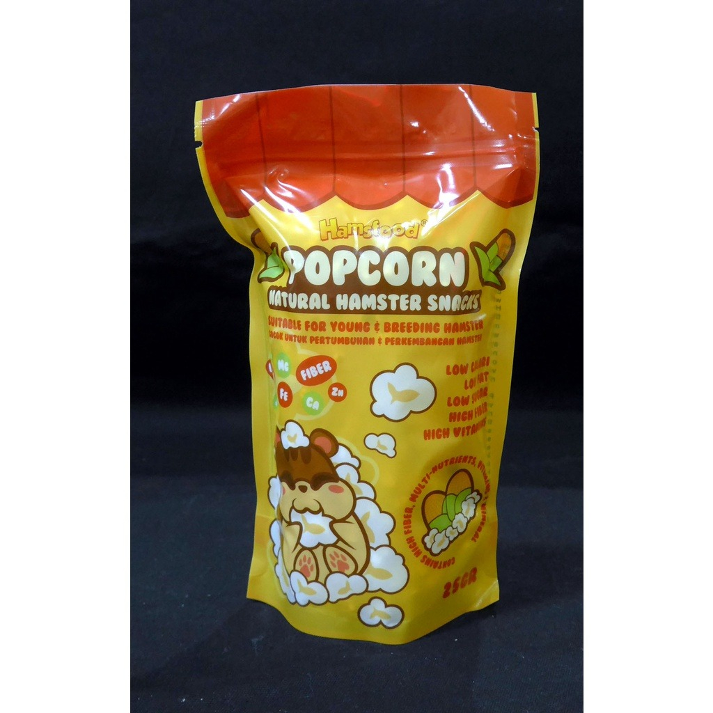 Jual Hamsfood Popcorn Hamster 25gr Pakan Cemilan Makanan Snack Extra ...