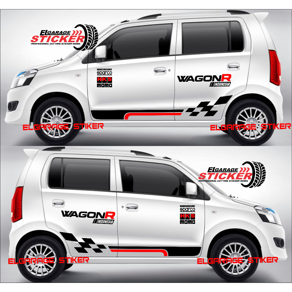 Jual stiker mobil wagon r stiker body samping mobil suzuki karimun ...