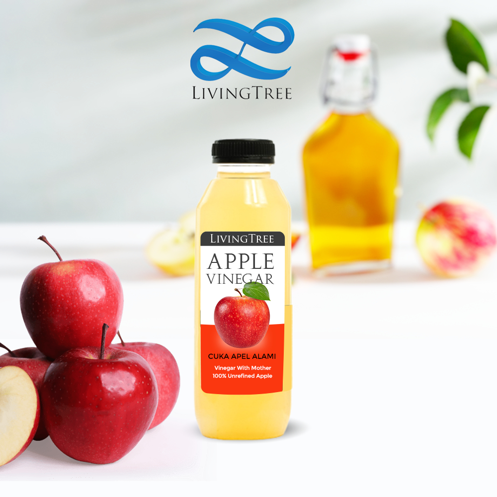 Jual Apple Cider Vinegar 500ml / Cuka Apel Organik With The Mother LivingTree | Shopee Indonesia