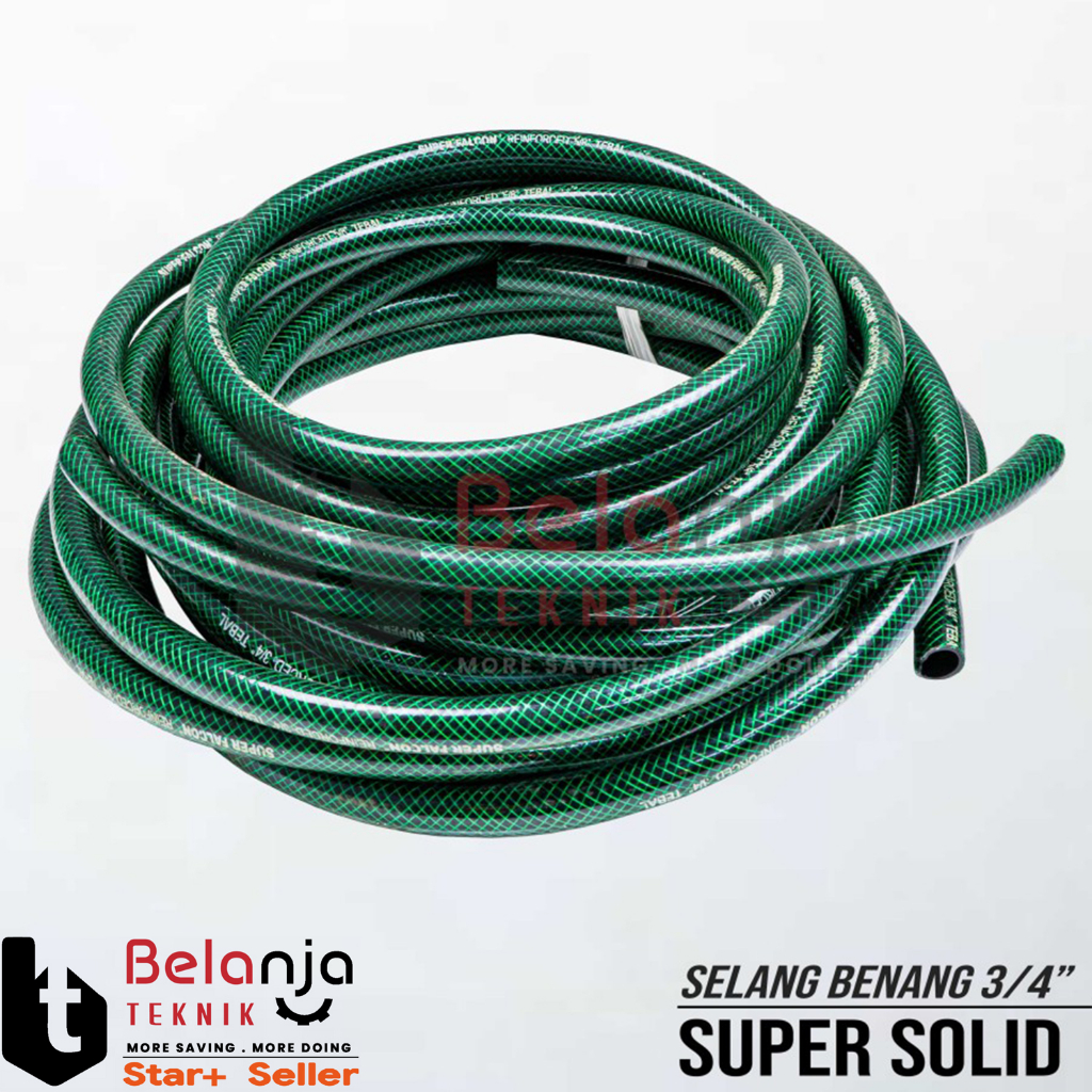 Jual Super Falcon Selang Benang Serat Air Ukuran 3/4" Inch Tebal 3/4 Taman | Shopee Indonesia