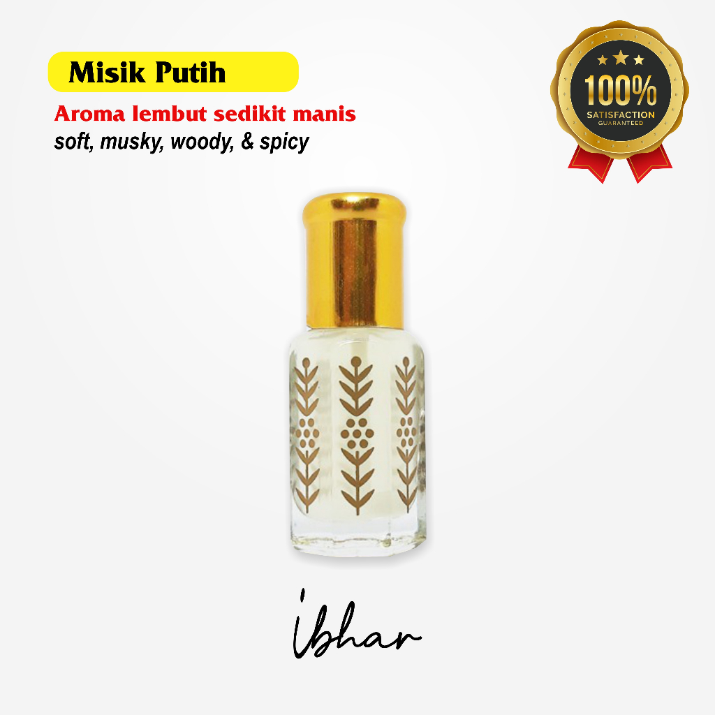 Jual (COD) Misik Putih - Parfum Sholat Minyak Wangi Misik Putih ...