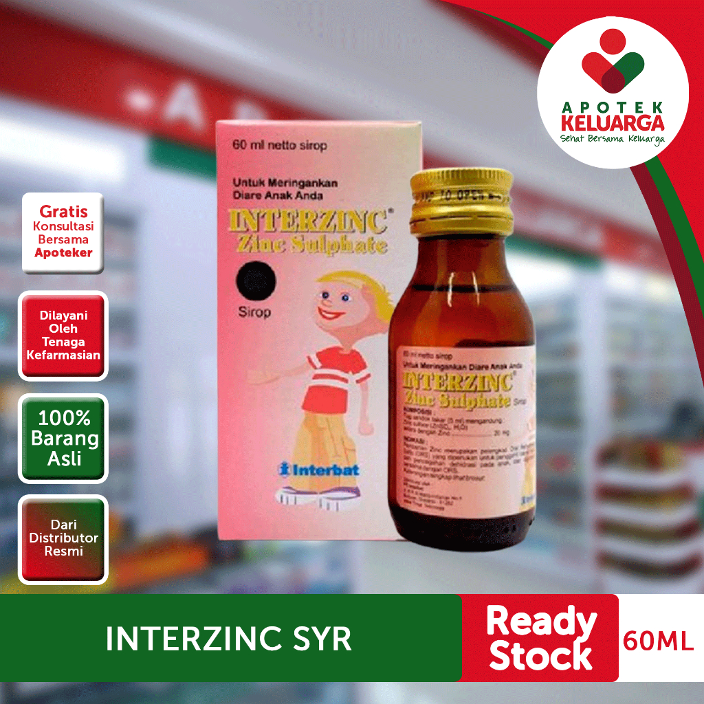 Jual Interzinc Sirup 60ml (per Botol) | Shopee Indonesia