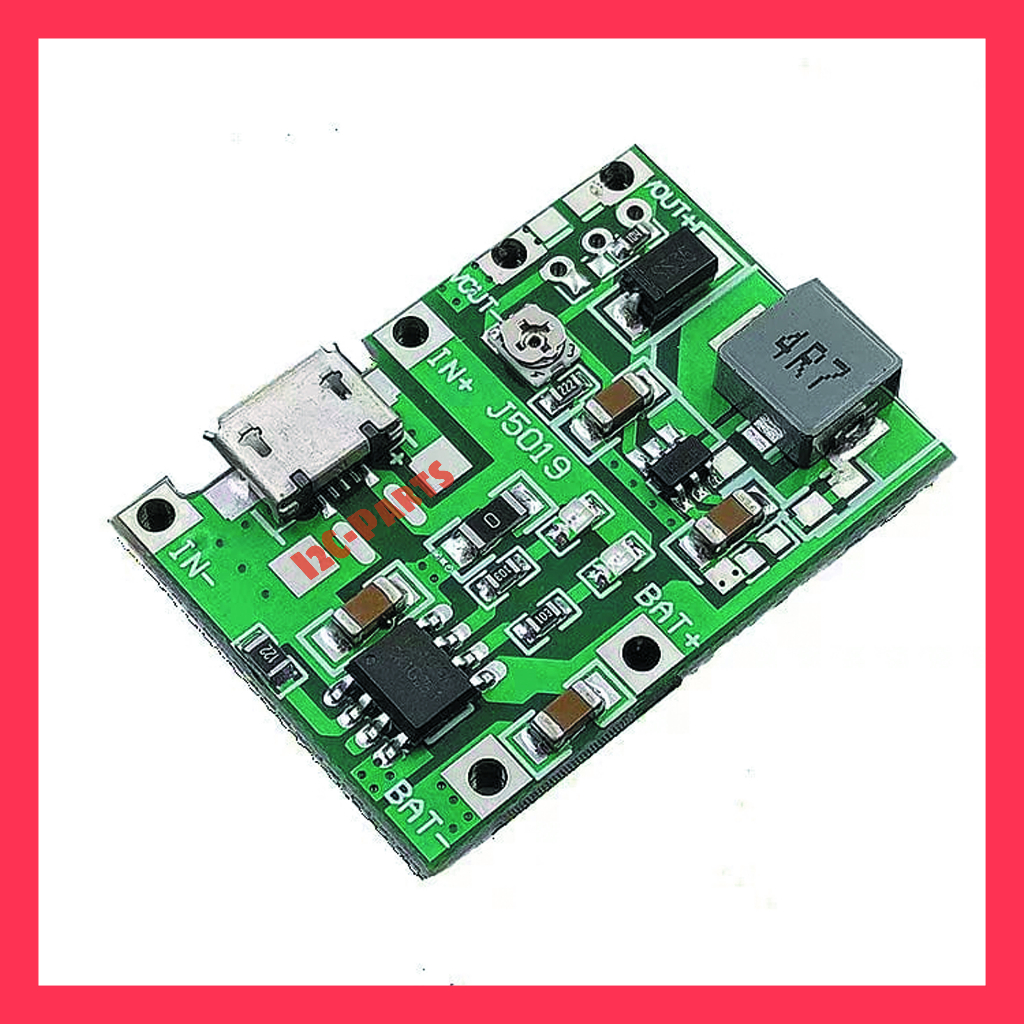 Jual Charger Board 3.7V 4.2V Battery 18650 TP4056 DC-DC Step Up Module ...