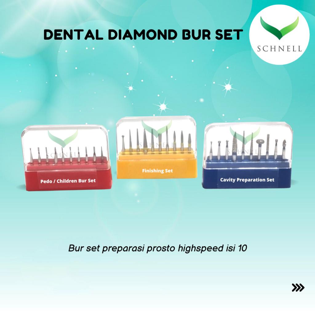 Jual Dental Diamond Bur Set Highspeed/Bur Gigi isi 10pcs | Shopee Indonesia