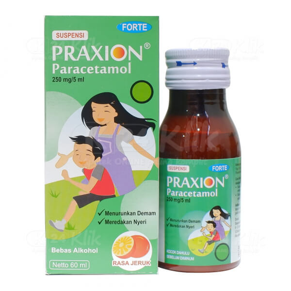 Jual Praxion Forte Sirup 250mg/5ml (per Botol) | Shopee Indonesia