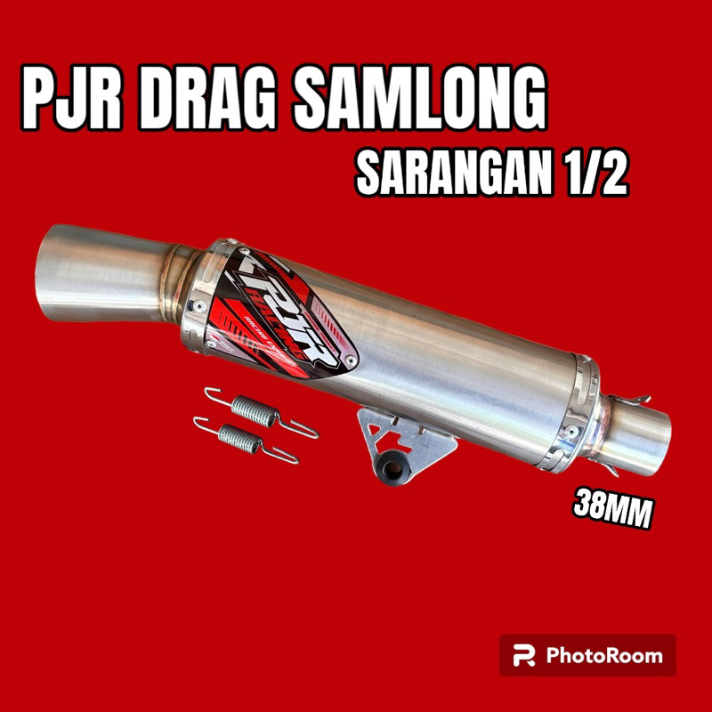 Jual Knalpot Samlong ORI PJR RACING EXHAUST sarangan ½ inlet 38mm ...