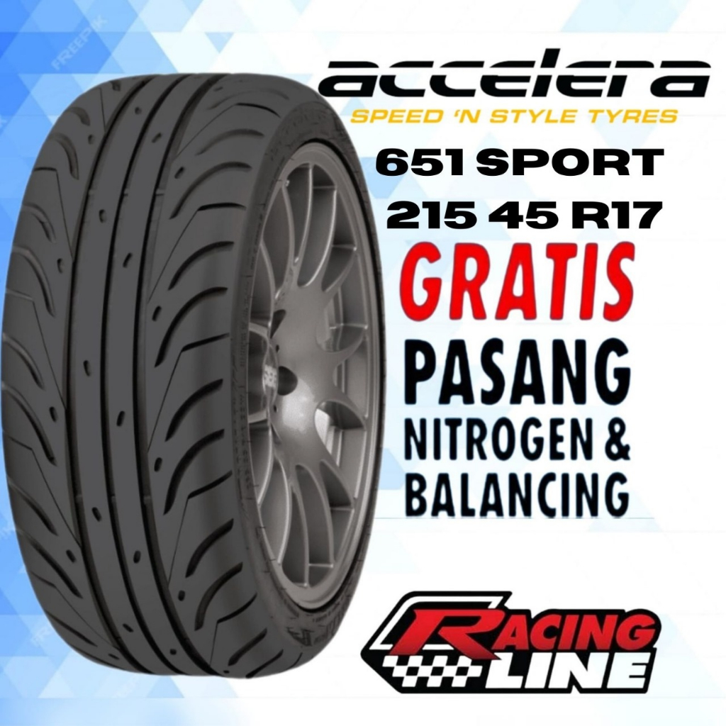 Jual BAN MOBIL TIPIS RING 17 UKURAN 215 45 RING 17 MEREK ACELERA SPORT ...