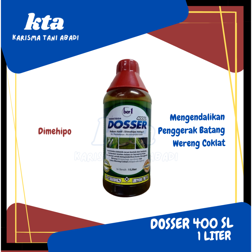 Jual Insektisida DOSSER 400 SL Basmi Wereng Coklat - 1 LITER | Shopee ...