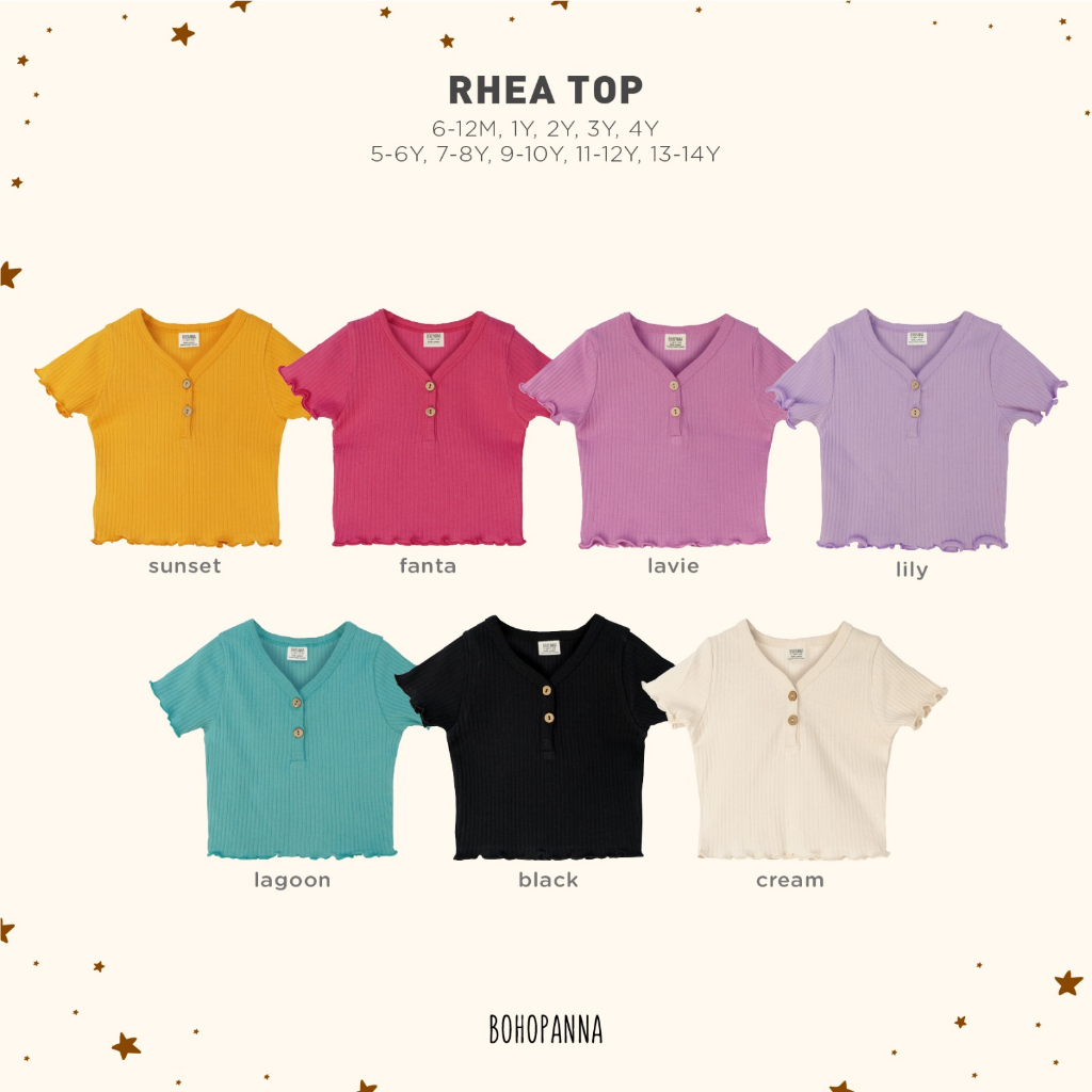 Jual BOHOPANNA RHEA TOP 6M - 4 TH BOHOPANNA CURLY CROP TOP / KAOS ANAK ...