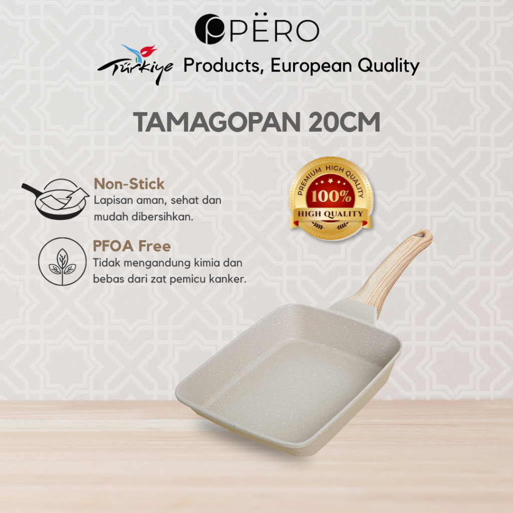 Jual Pero Tamagoyaki Square Egg Pan / Panci Wajan Telur Omlet / Panci ...