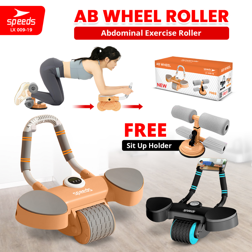 Jual SPEEDS AB Roller Wheels Plank Trainer Abdominal Core Roller Alat ...