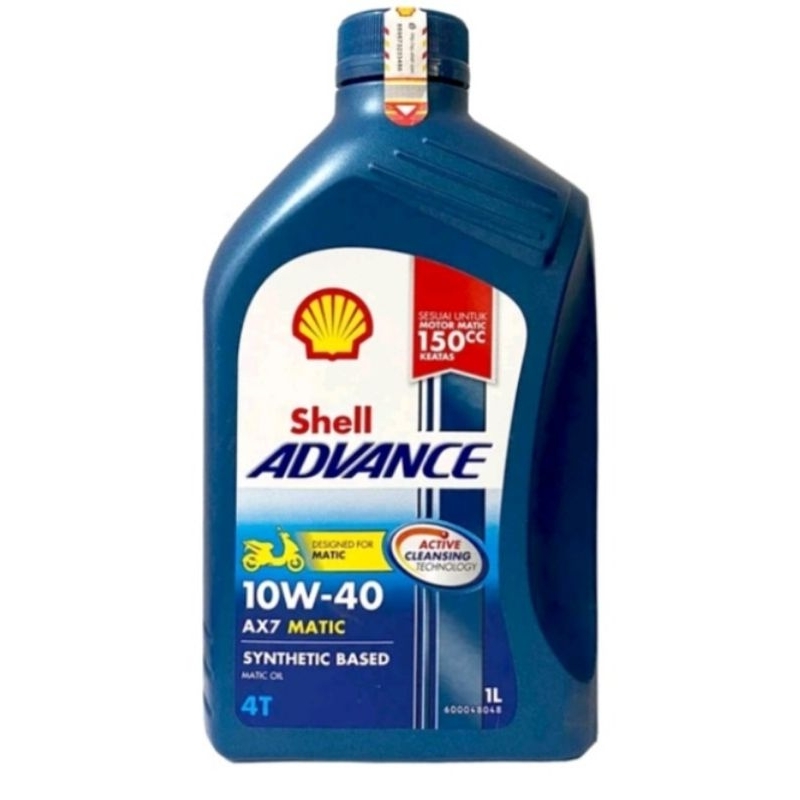 Jual SHELL ADVANCE AX7 MATIC 1LITER (ORIGINAL100%) | Shopee Indonesia
