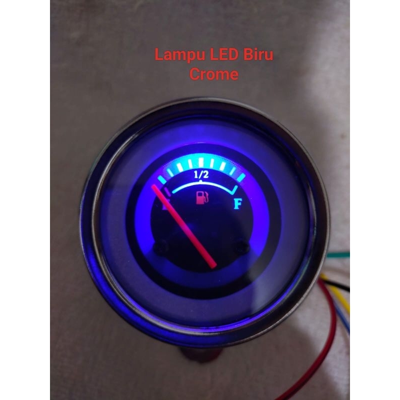 Jual Ampere Bensin LED plus RPM Digital Bulat Indikator Fuel Meter ...