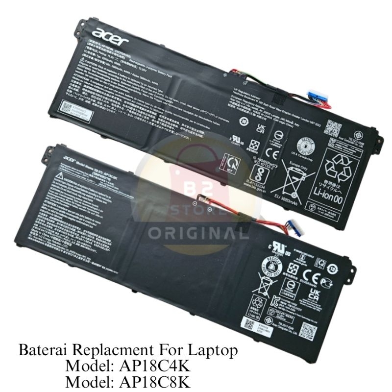 Jual BATERAI LAPTOP AP18C8K AP18C4K ACER ASPIRE 5 - SPIN 3 SP314 ...