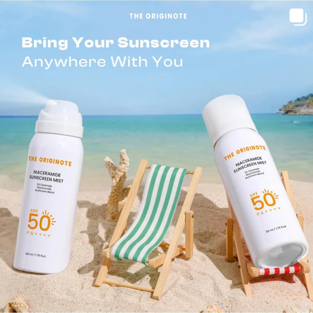 Jual The Originote Niaceramide Sunscreen Mist SPF 50 PA++++ | Shopee ...