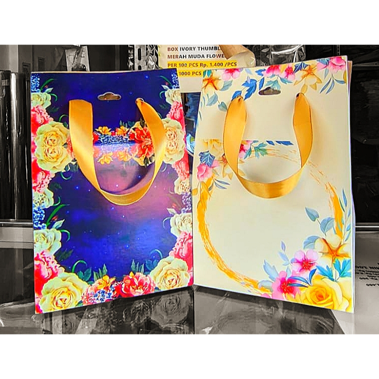 Jual PAPPERBAG 15x8x15 Mangkok twotone (Cream, Birudongker) | Shopee ...