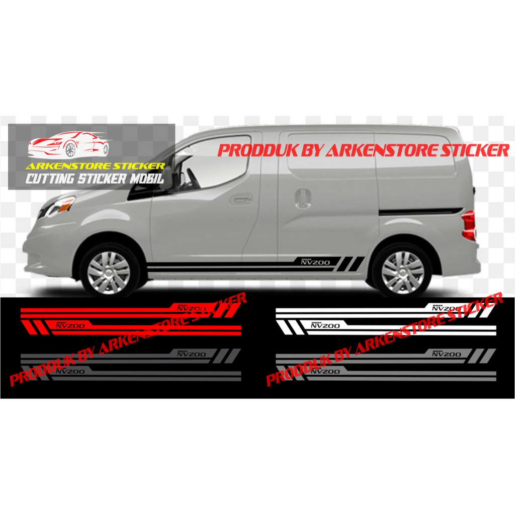 Jual sticker list body samping mobil nissan nv200 evalia sticker mobil ...