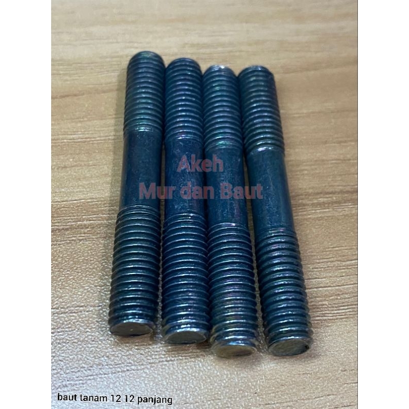 Jual Baut Tanam 12 12 Panjang Hitam, Panjang 5,6 cm | Shopee Indonesia