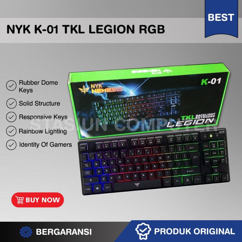 Jual KEYBOARD GAMING NYK K-01 / K01 TKL LEGION RGB | Shopee Indonesia