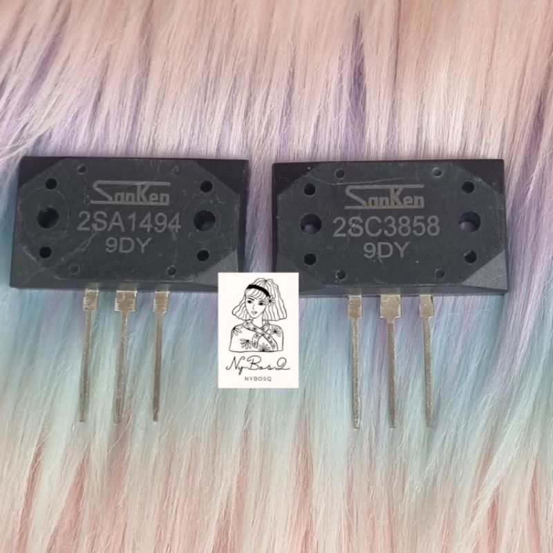 Jual TRANSISTOR SANKEN 1494 3858 2SA1494 2SC3858 SA1494 SC3858 1SET ...
