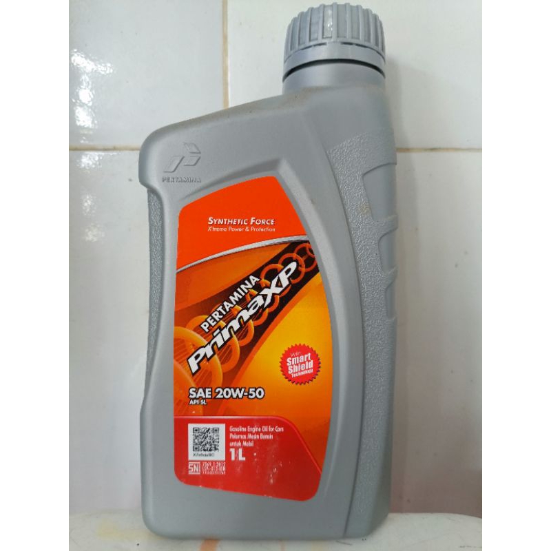 Jual Oli Mesin PERTAMINA PRIMA XP 20W50 1000ML ORIGINAL | Shopee Indonesia