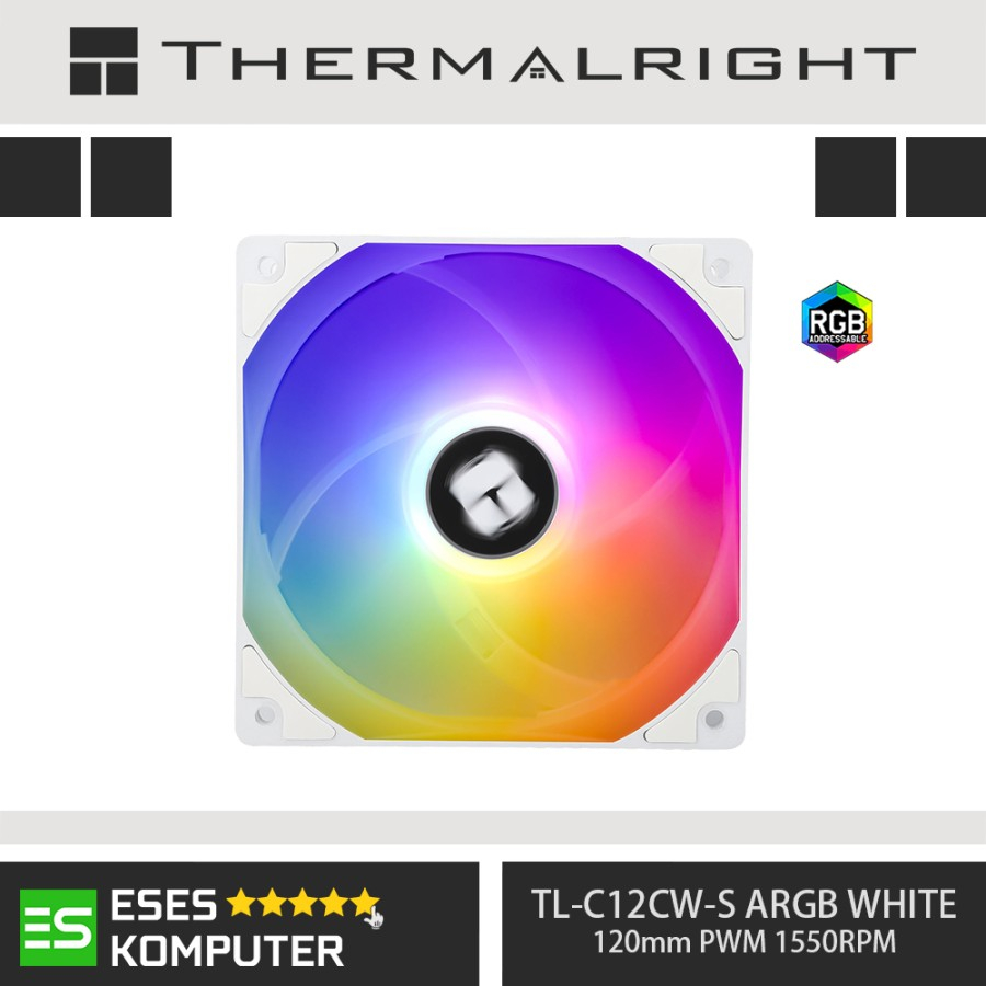 Jual Fan THERMALRIGHT TL-C12CW-S WHITE ARGB PWM | 120mm (BULK PACKAGE ...