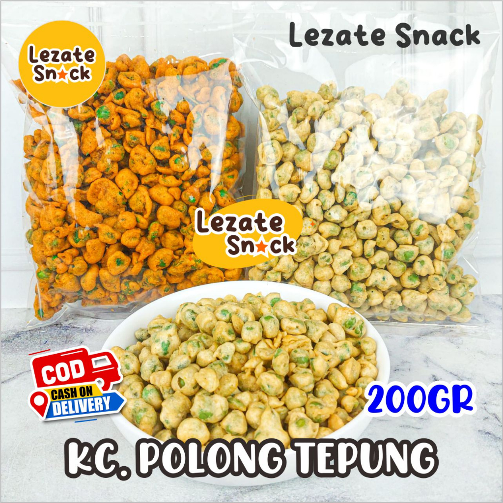 Jual Kacang Polong Tepung 200gr Murah Enak / Kacang Kapri Tepung Bali ...
