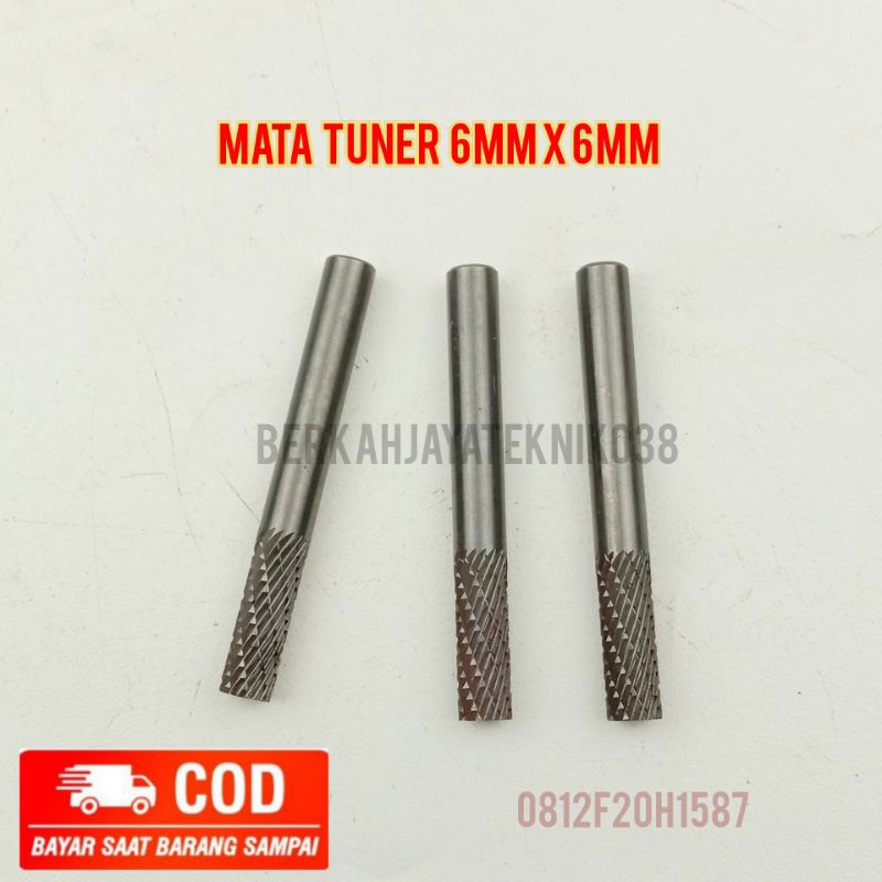 Jual Mata Tuner 6mm x 6mm Bor Cuner Carbide Tungsten 2 Arah | Shopee ...