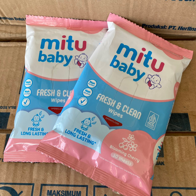 Jual Mitu baby tisu basah 30 lembar fresh clean | Shopee Indonesia